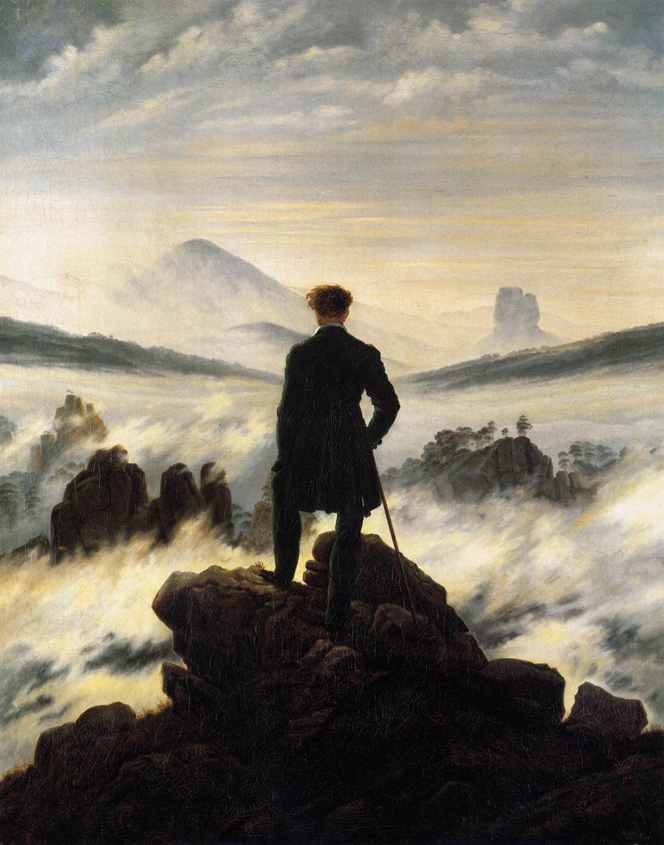 Viandante Davanti Al Mare Di Nebbia Di Caspar David Friedrich ADO Viandante Davanti Al Mare Di Nebbia Di Caspar David Friedrich ADO