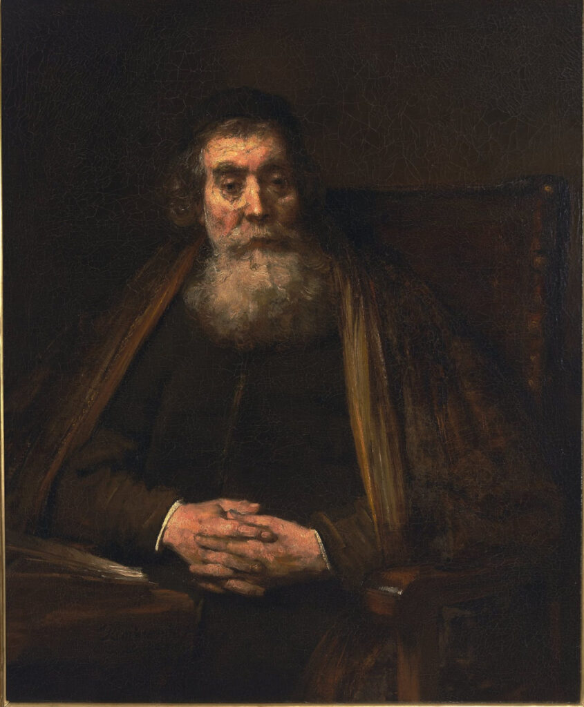 Ritratto di vecchio detto il Rabbino di Rembrandt Harmenszoon van Rijn ...